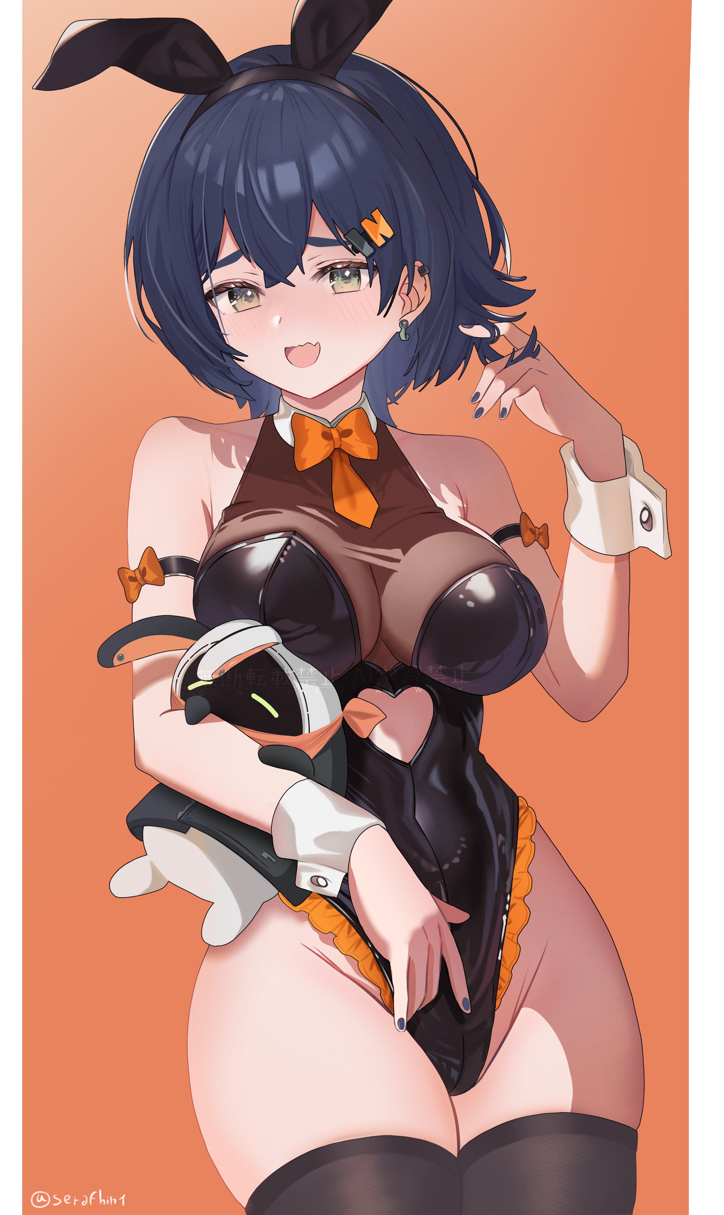 BBooru - :d absurdres alternate costume animal ear hairband animal ears armband bangboo (zenless ...