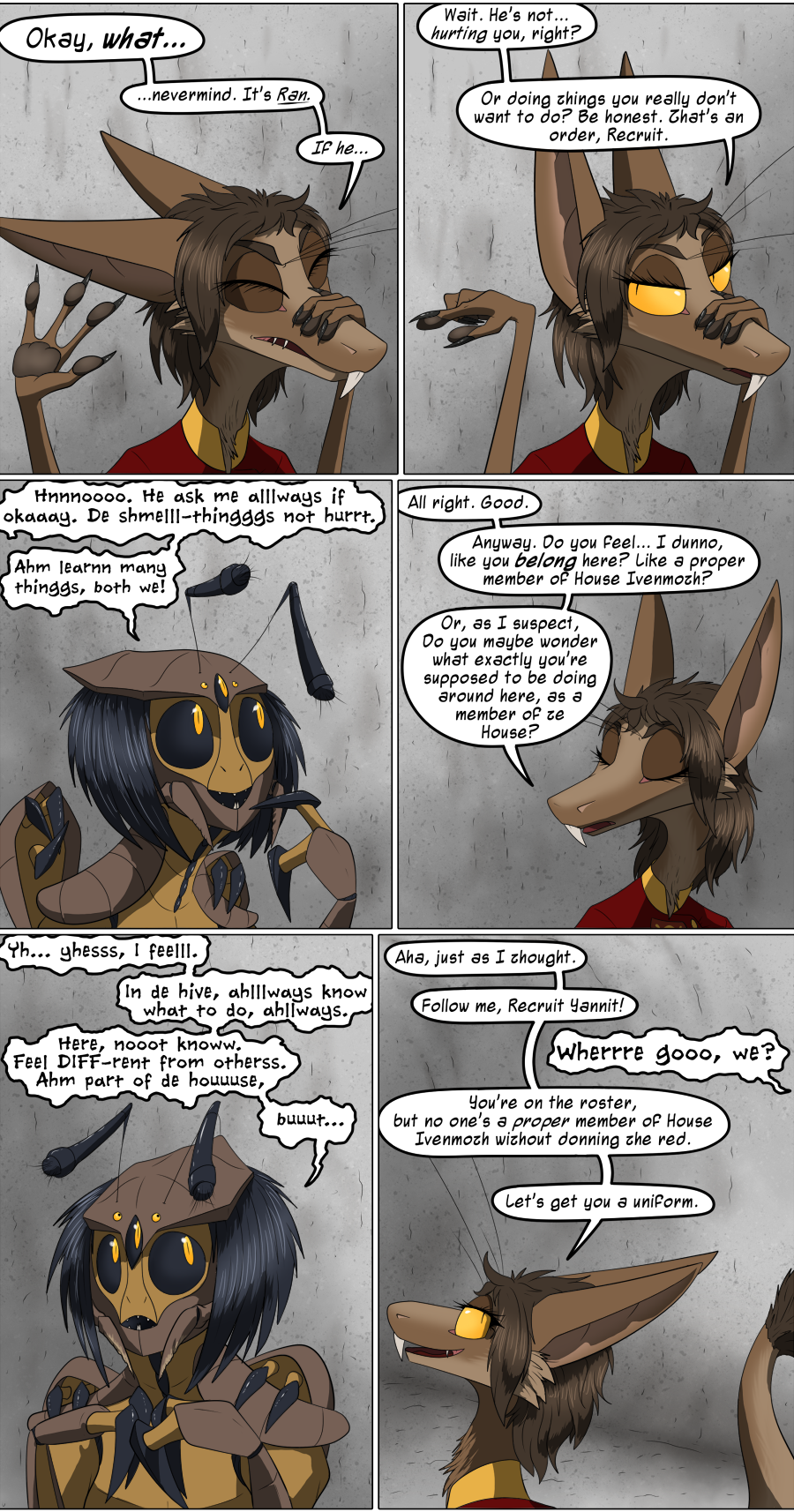 Bbooru Anthro Arthropod Black Sclera Brown Hair Caedere Closed Eyes