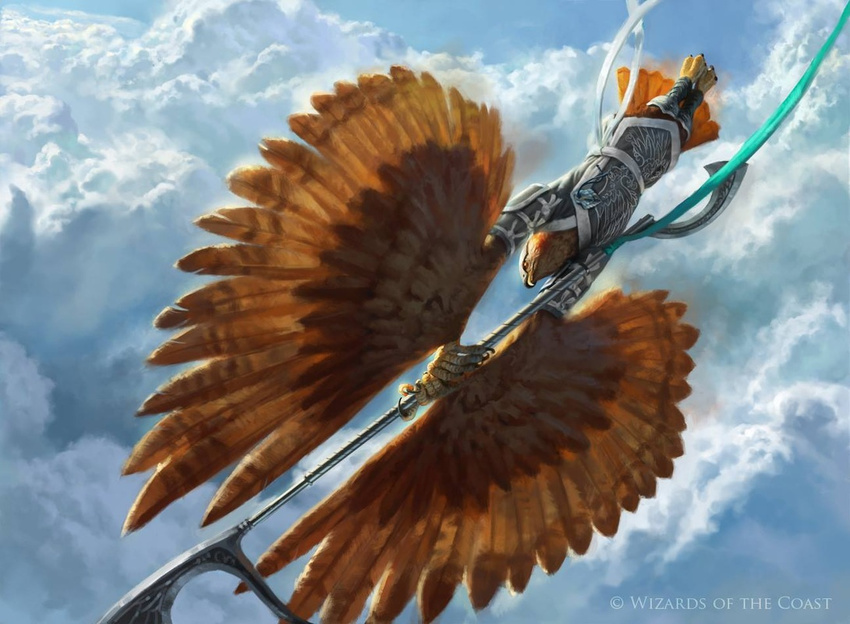 BBooru - armor aven avian bird diving feathered wings feathers flying ...