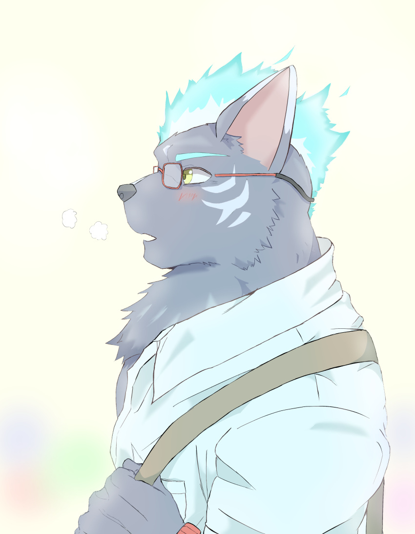 BBooru - absurd res anthro blue fire colored fire eyewear fire flaming ...