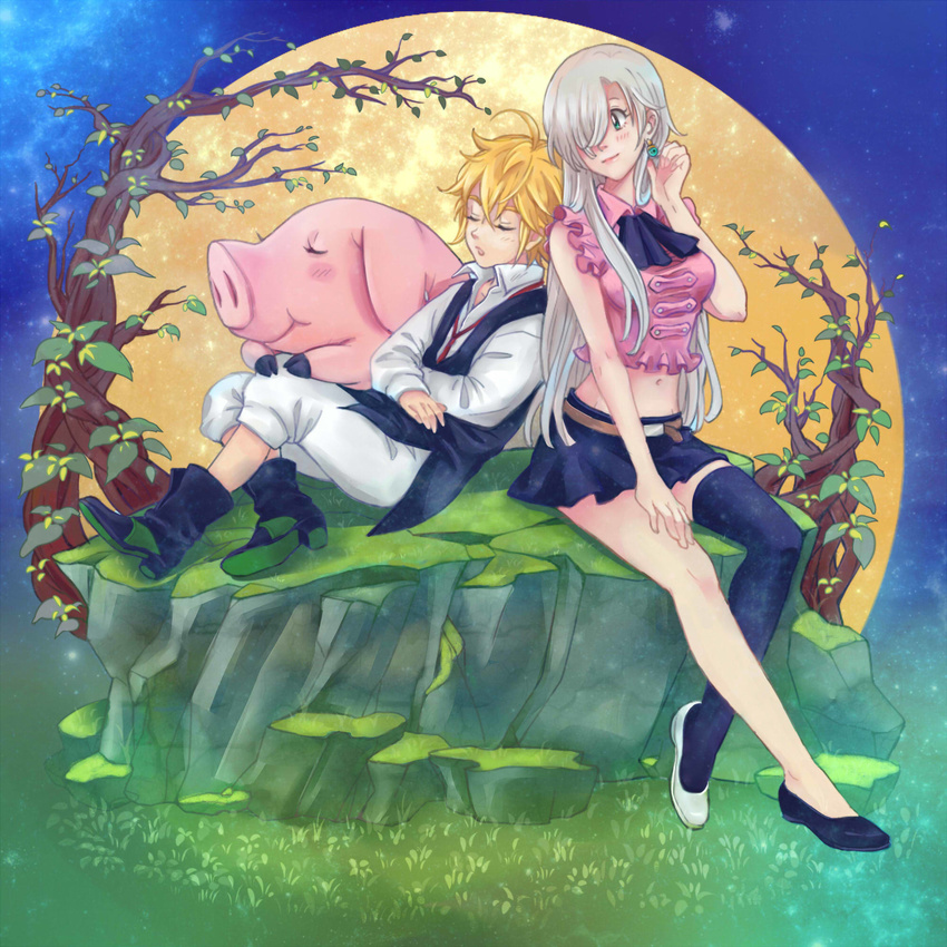 BBooru - 2boys absurdres animal blonde hair blue eyes elizabeth liones ...
