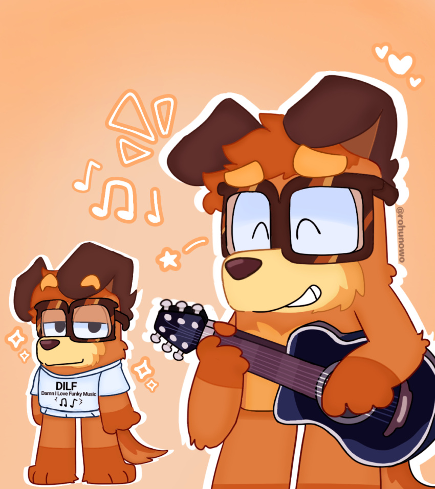 BBooru - anthro bluey (series) busker (bluey) canid canine canis closed ...