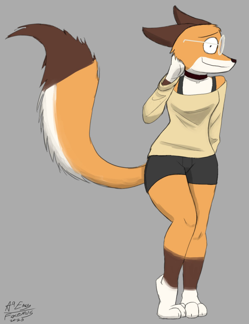 BBooru - 2025 a9 emus/foxemus anthro bottomwear bra brown ears canid ...