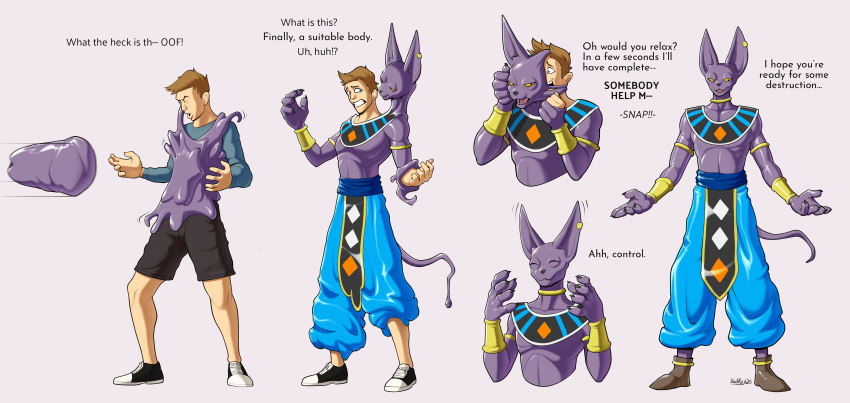 BBooru - absurd res anthro badroy beerus body control bound clothing ...